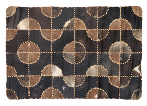 3'1" x 4'7" Leather Patchwork Rug – Babaee Rugs